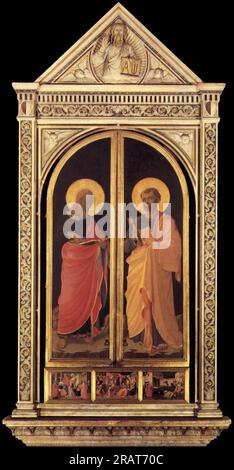 The Tabernacle of the Linaioli Painting by Fra Angelico and Lorenzo ...