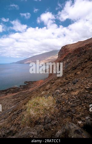 Beautiful volcanic coast at Tacoron beach in El Hierro, Canary Islands ...