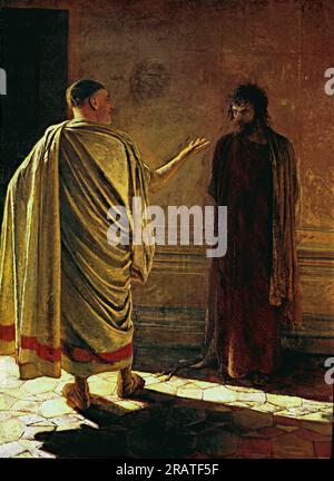 Nikolai Ge - What Is Truth Christ Pilate 1890 Stock Photo - Alamy