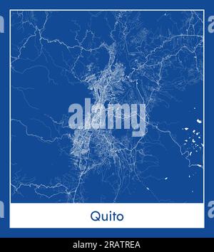 City Map Quito Ecuador South America vector illustration Stock Vector ...