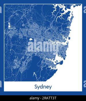 City Map Sydney Australia vector illustration Stock Vector Image & Art ...