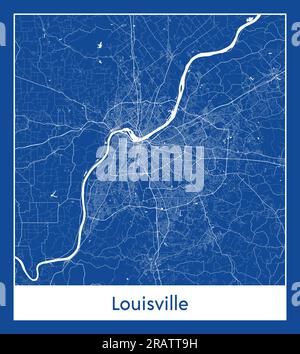 City Map Louisville United States North America vector illustration ...