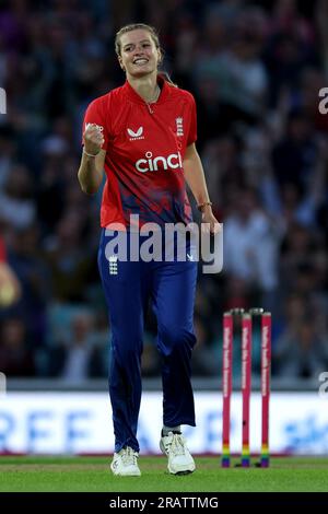 Australia's Georgia Wareham celebrates the wicket of Pakistan's Diana ...