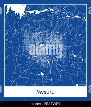 City Map Mysuru India Asia vector illustration Stock Vector Image & Art - Alamy