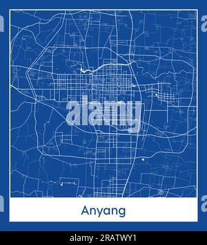 City Map Asia China Anyang vector illustration Stock Vector Image & Art ...
