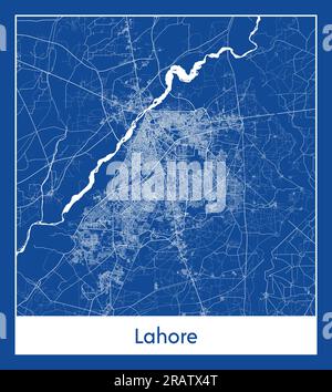 City Map Asia Pakistan Lahore vector illustration Stock Vector Image ...