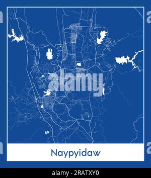 City Map Naypyidaw Myanmar Asia vector illustration Stock Vector Image & Art - Alamy