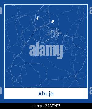 City Map Abuja Nigeria Africa vector illustration Stock Vector Image ...
