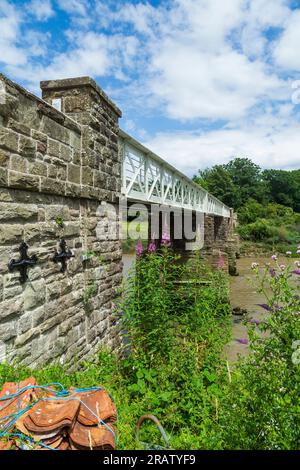 Tintern old railway bridge (Wireworks Bridge) newly refurbished Stock ...