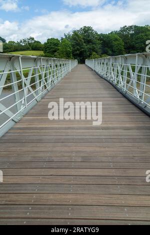Tintern old railway bridge (Wireworks Bridge) newly refurbished Stock ...