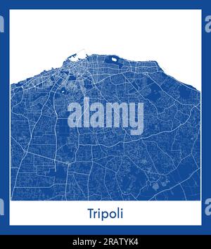 City Map Tripoli Libya Africa vector illustration Stock Vector Image ...