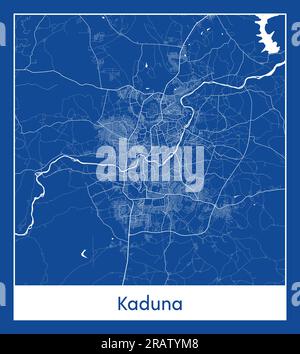City Map Kaduna Nigeria Africa vector illustration Stock Vector Image ...