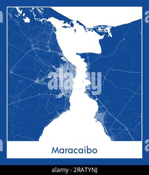 City Map Maracaibo Venezuela South America vector illustration Stock ...
