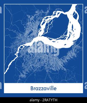 Vector map Republic of the Congo and Brazzaville. Country and capital ...