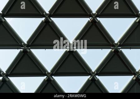 Modern metal architectural triangle patterns Stock Photo - Alamy