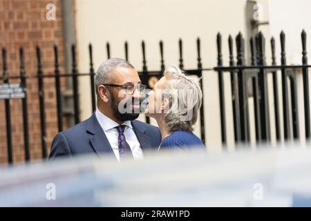 Susie Cleverly, wife of Foreign Secretary James Cleverly, seen during ...