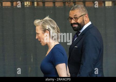 Susie Cleverly, wife of Foreign Secretary James Cleverly, seen during ...