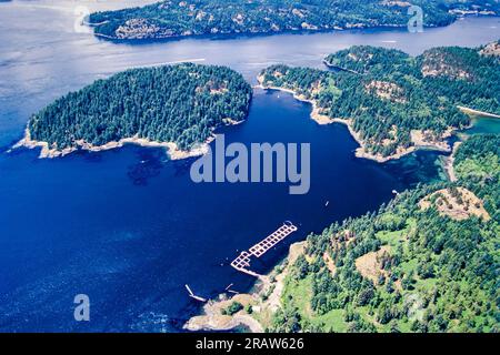 Aerial image of Maude Island, BC, Canada Stock Photo - Alamy