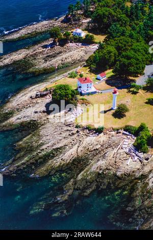 Aerial of Mayne Island, BC, Canada Stock Photo - Alamy