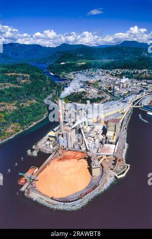 Aerial image of Powell River, BC, Canada Stock Photo - Alamy