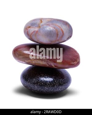 Black Oval Rock Cut Out on White Stock Photo - Alamy