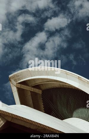 A captivating detail of the iconic Sydney Opera House showcases its ...