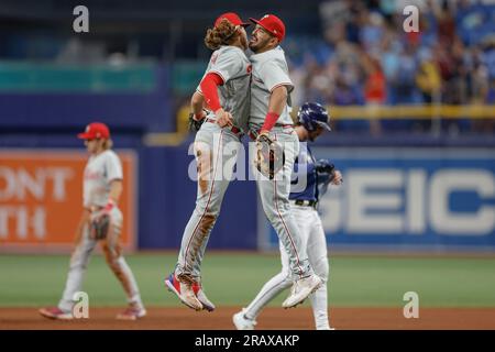 Philadelphia Phillies third baseman Alec Bohm (28) in action during a ...