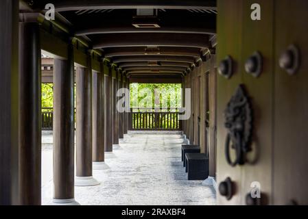 Timber structure Japanese style Tang style architectural temple of Tsz ...