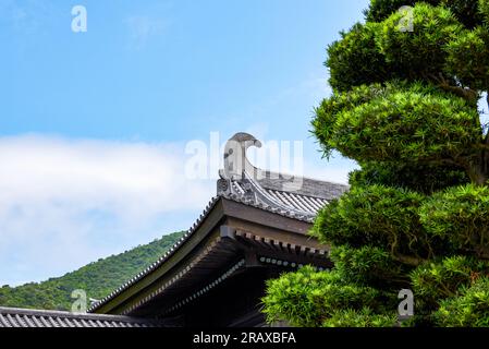 Timber structure Japanese style Tang style architectural temple of Tsz ...