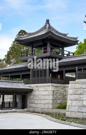 Timber structure Japanese style Tang style architectural temple of Tsz ...