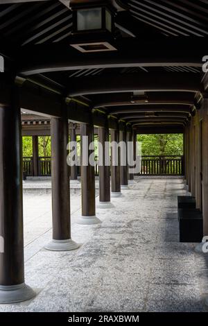 Timber structure Japanese style Tang style architectural temple and ...