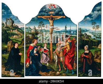 Joos van Cleve The Crucifixion Stock Photo - Alamy