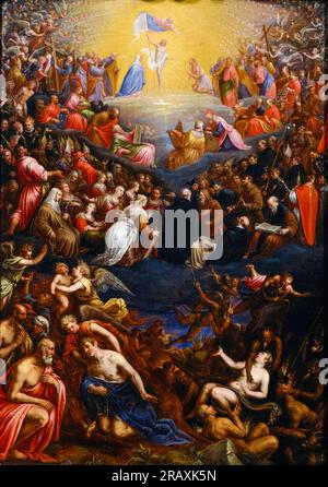 The Last Judgement, 16th century oil on panel painting by Flemish ...