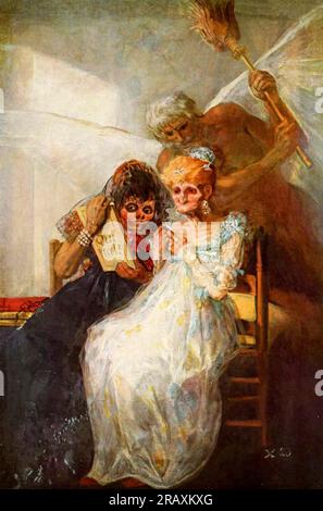 Goya painting. "Time or Old Women" (Las Viejas o El Tiempo) by ...