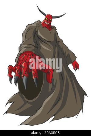 Illustration of a demon or devil figure Stock Vector Image & Art - Alamy