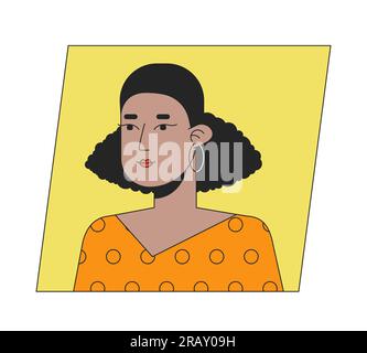 Woman short hair color line icon. Beauty industry. Hairdresser service ...