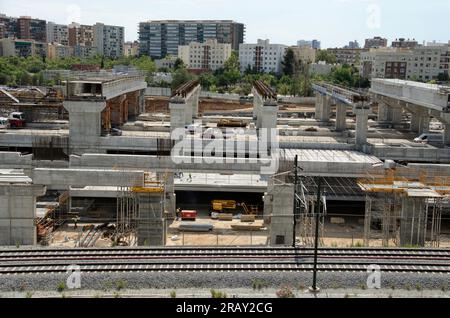Barcelona: subway. Sagrera station Stock Photo - Alamy
