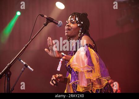 Roskilde, Denmark. 30th, June 2023. The Zambian-Canadian rapper ...
