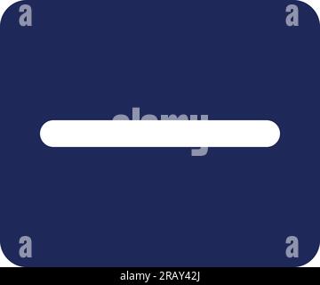Minus black glyph ui icon Stock Vector Image & Art - Alamy