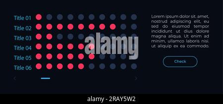Horizontal dot plot infographic chart design template Stock Vector ...