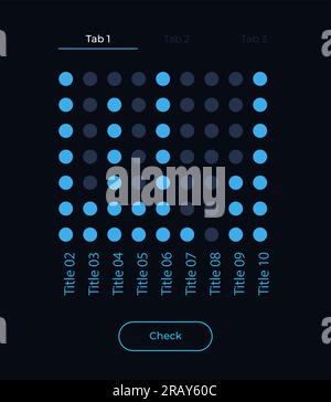 Dot plot UI element template Stock Vector Image & Art - Alamy