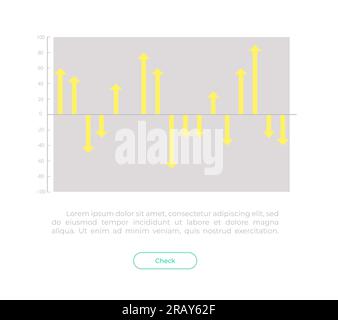 Waterfall diagram UI element template Stock Vector Image & Art - Alamy