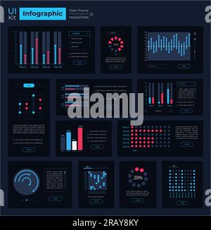 Set of infographic elements about scientific data storage Stock Vector ...