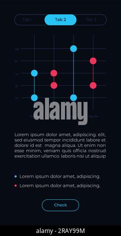 Dot plot UI element template Stock Vector Image & Art - Alamy
