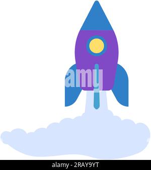 Rocket launching process brochure element design Stock Vector Image ...