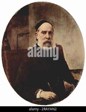 Self-Portrait 1878; Italy by Francesco Hayez Stock Photo - Alamy