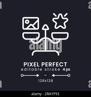 Implicit association testing linear desktop icon Stock Vector Image ...