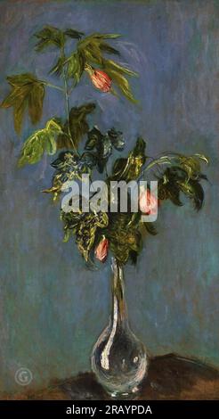 Claude Monet, Vase of Flowers, still life painting in oil on canvas ...