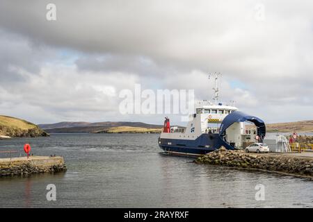 Gutcher, Yell, Shetland Islands, Scotland, UK. Car Ferry terminal with ...