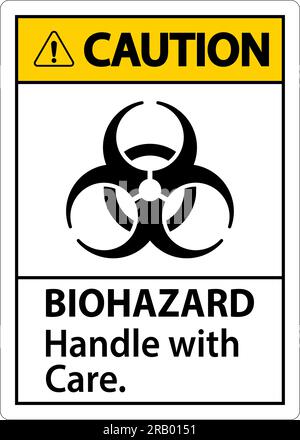 Biohazard Caution Label Biohazard, Handle With Care Stock Vector Image ...